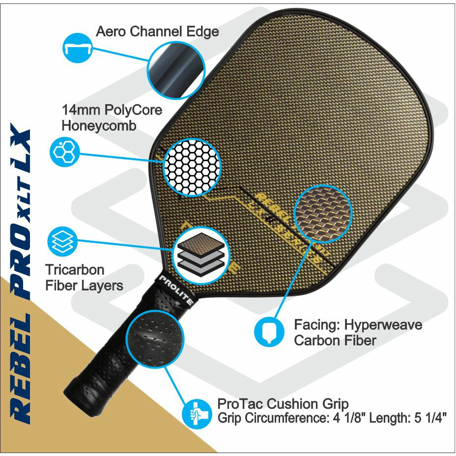 Rebel Pro XLT Hyperweave LX Paddle – Pickleball Clearance